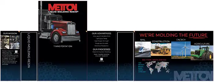 METTON Exhibit artwork and brochure